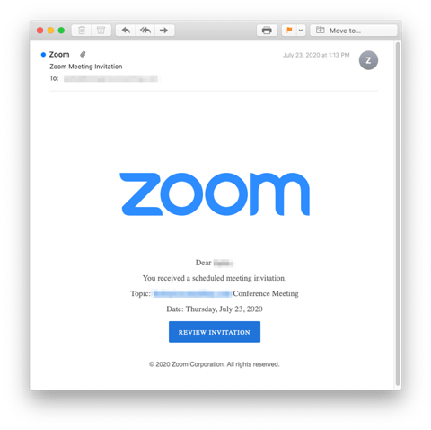 Zoom & Doom: How INKY Unraveled A Credential Harvesting Phishing Scam