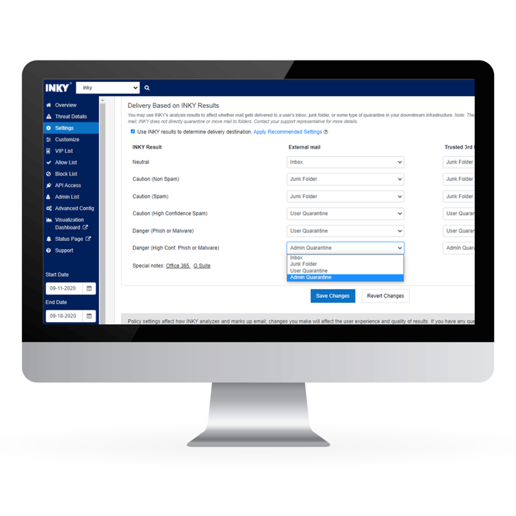 INKY | Technology | Dashboard