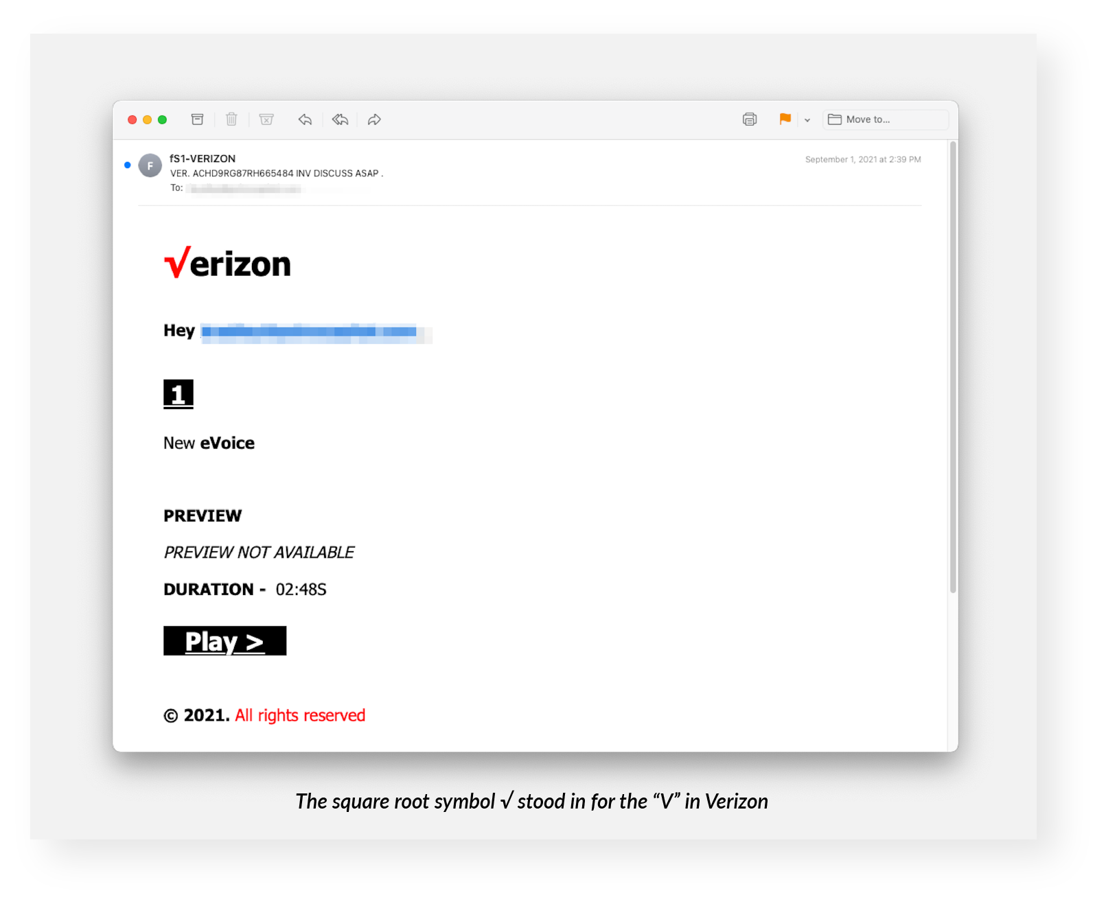Fresh Phish: Phishers Get Clever, Use Math Symbols for Verizon Logo