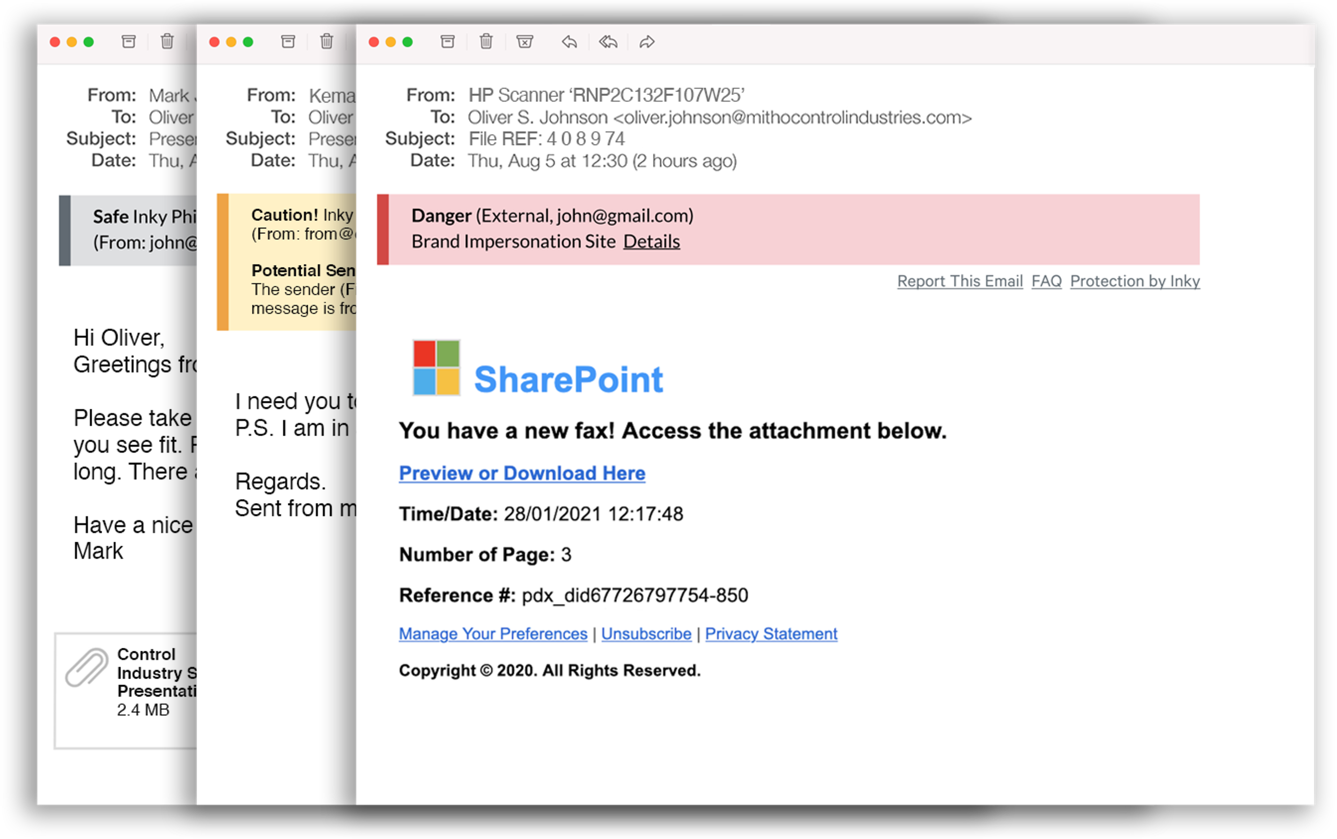 INKY | Technology | Outbound Mail Protection