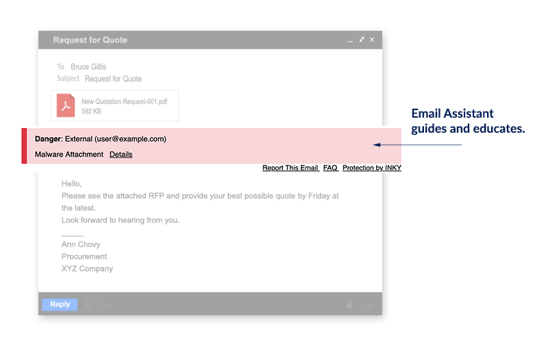 INKY Technology Email Security Platform